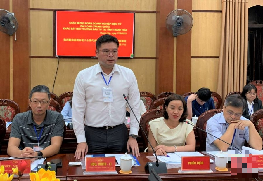 Thanh Hóa: Đoàn doanh nghiệp điện tử Đài Loan đến tìm hiểu môi trường ...