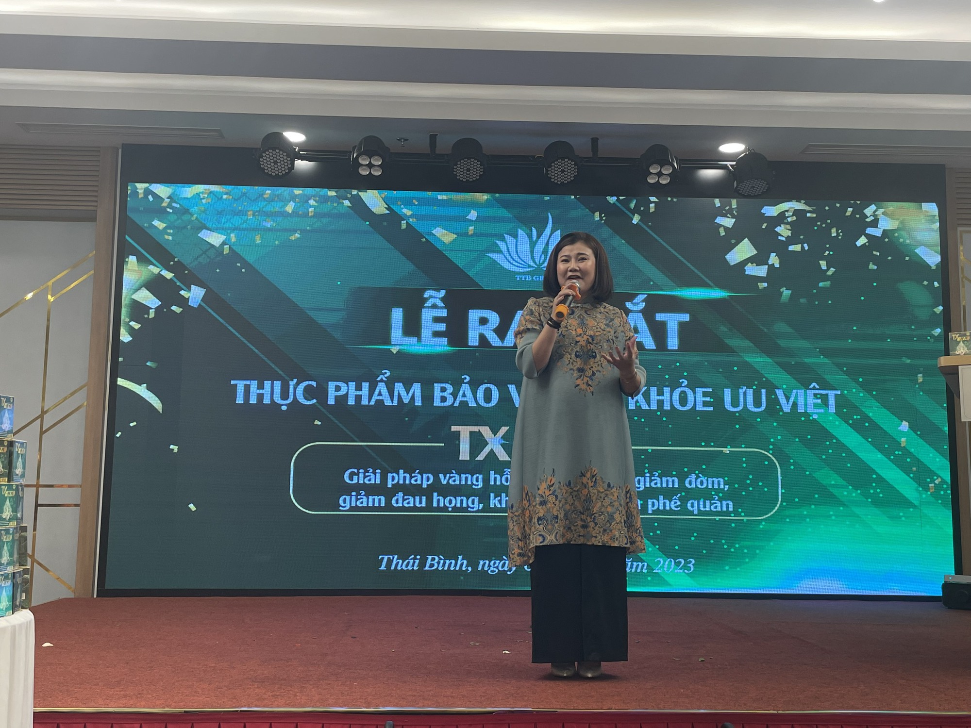 Thái Bình: TTB Group tổ chức lễ ra mắt sản phẩm hỗ trợ điều trị viêm họng, viêm phế quản - DNTT ...